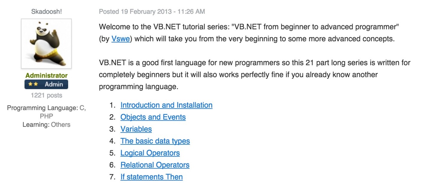 Otras nueve webs y canales de YouTube para aprender VB NET desde cero ...