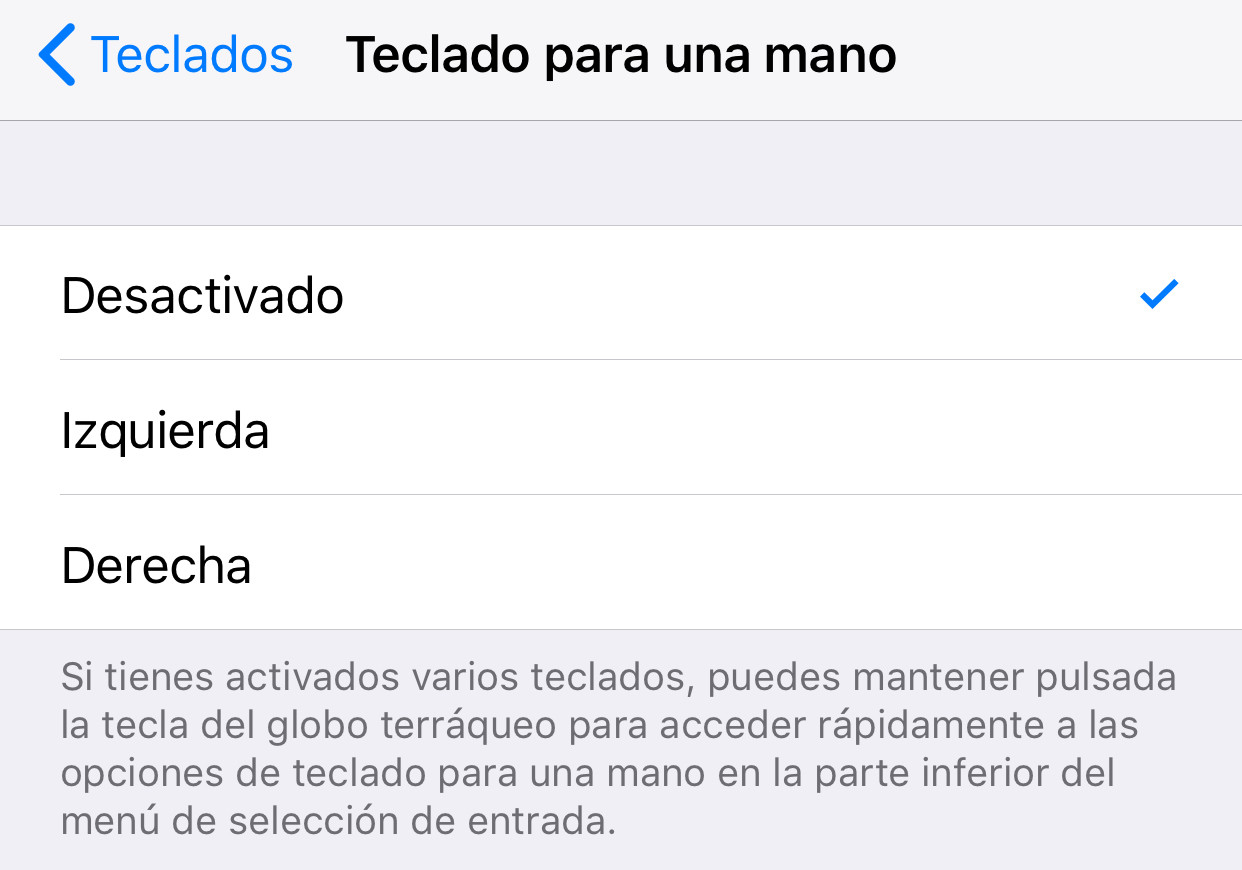 Cómo activar el teclado lateral del iPhone para escribir con una sola mano