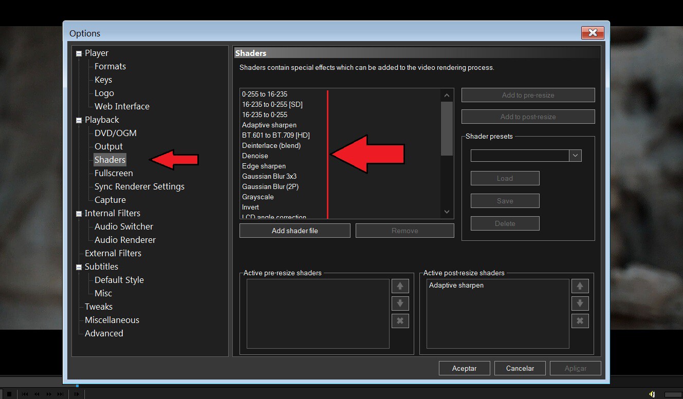 Qué son los "shaders" en tu reproductor multimedia y cómo puedes usarlos para mejorar la calidad ...