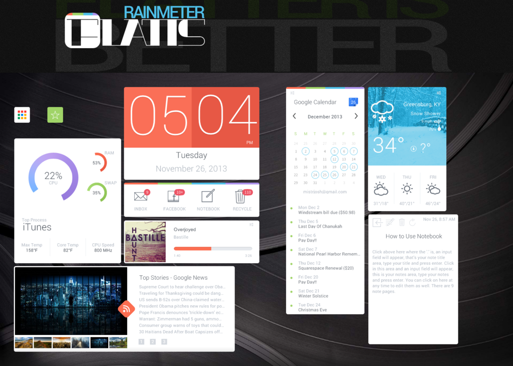 20 temas de Rainmeter para personalizar tu escritorio en Windows y darle un aspecto único