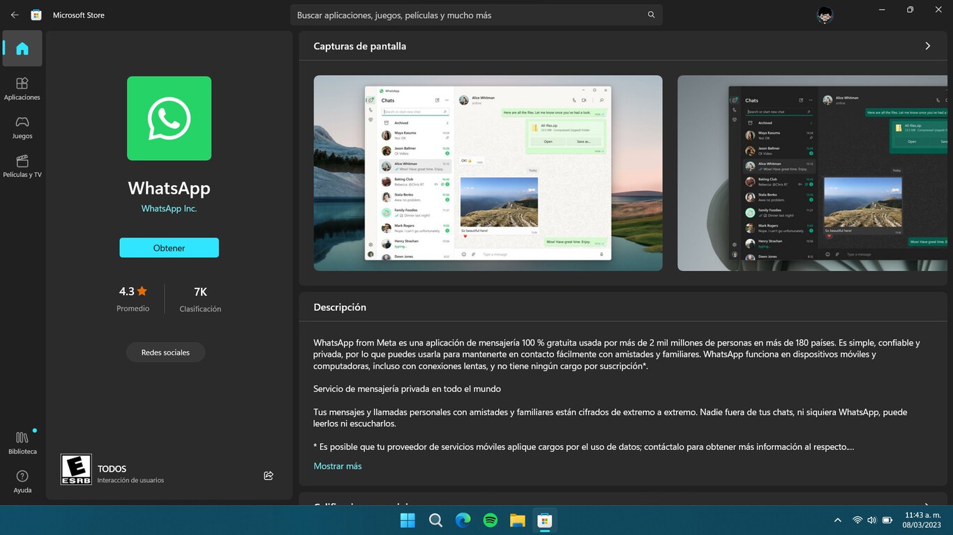Cómo descargar WhatsApp en una PC con Windows de manera oficial