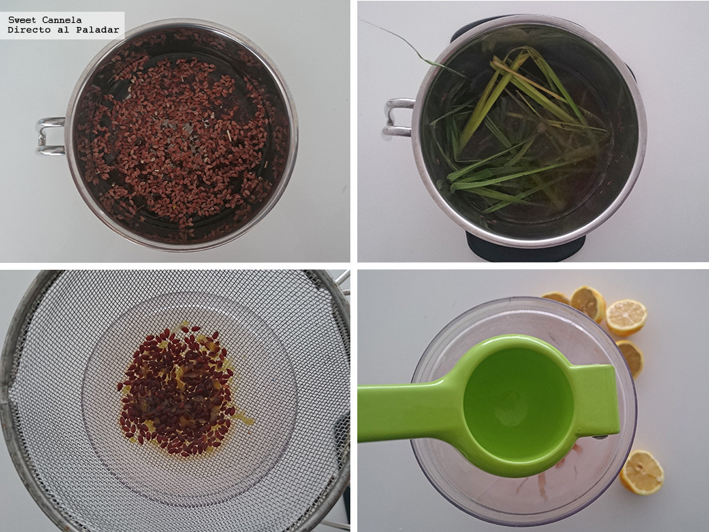 Limonada con linaza. Receta