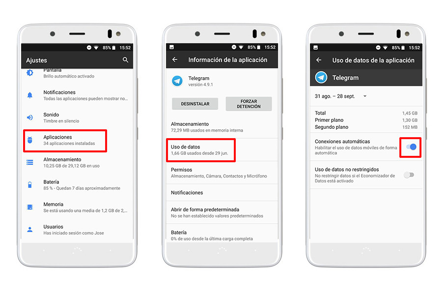Cómo configurar tu smartphone Android para que no consuma datos móviles