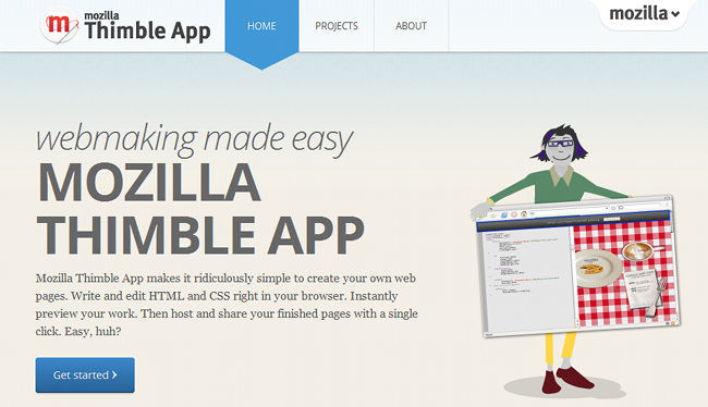 Thimble, el editor web de Mozilla en la nube ideal para principiantes
