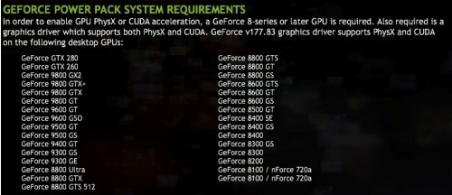 Ya disponibles los nuevos drivers que activan Physx en algunas gráficas ...