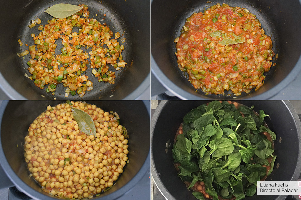 Potaje de garbanzos de mi abuela. Receta de cocina fácil, sencilla y ...