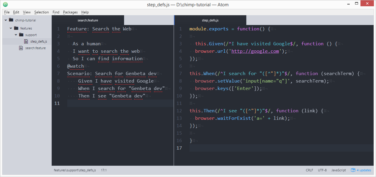 GitHub - utahraul/chimp_tutorial: Source code for article in genbetadev ...