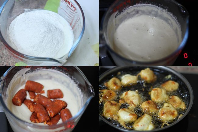 Chistorra rebozada. Receta