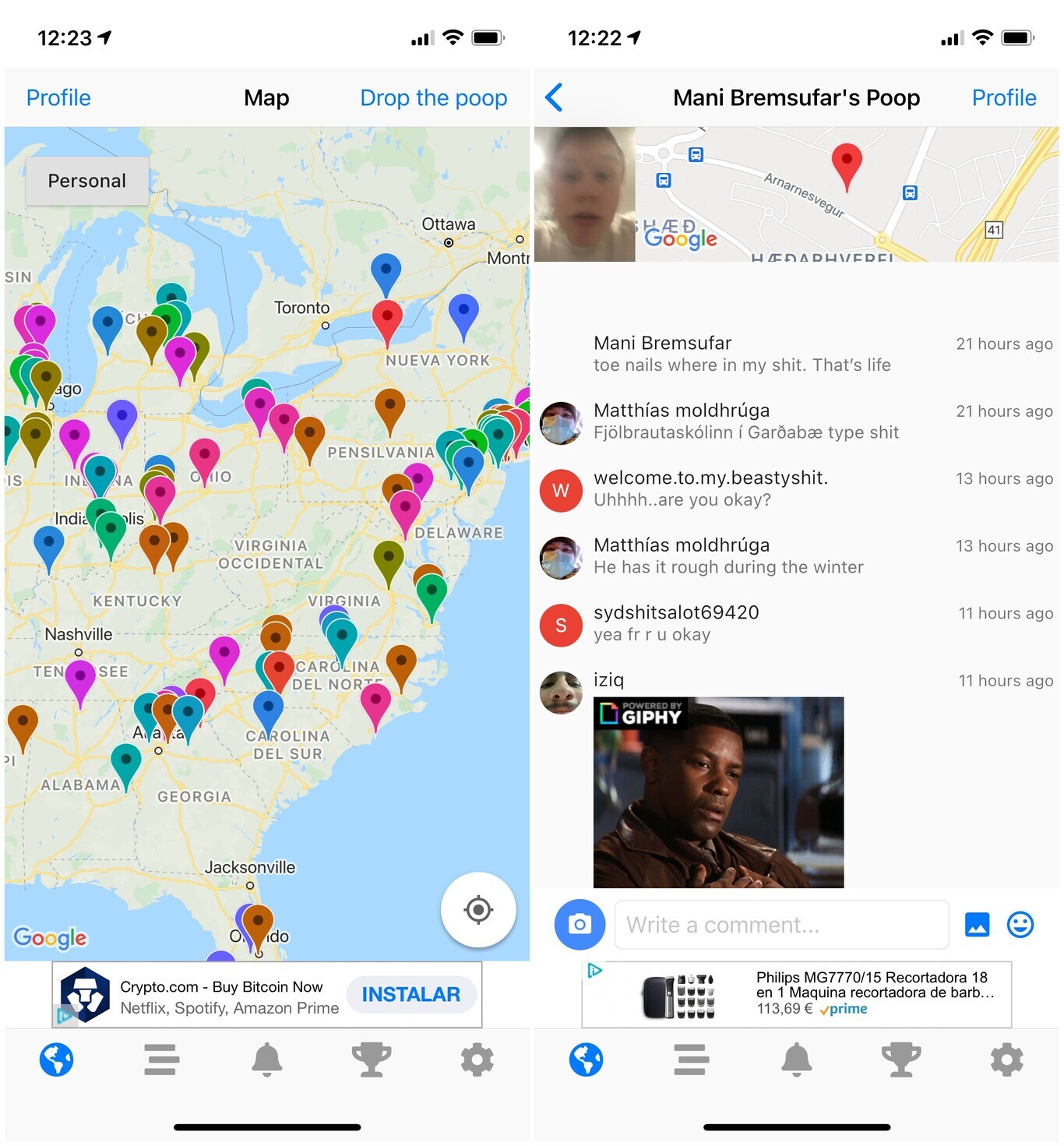 El "Google Maps" de las cacas se llama 'Poop Map', tiene miles de ...