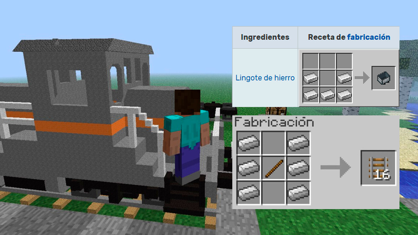 Vagonetas y raíles en Minecraft: cómo fabricarlos y para qué puedes usarlos