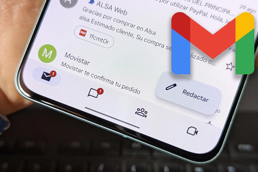 Gmail mejora su diseño reduciendo el espacio del menú inferior