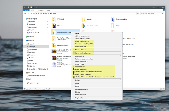 Cómo editar las opciones que aparecen en el menú de Windows al hacer click derecho
