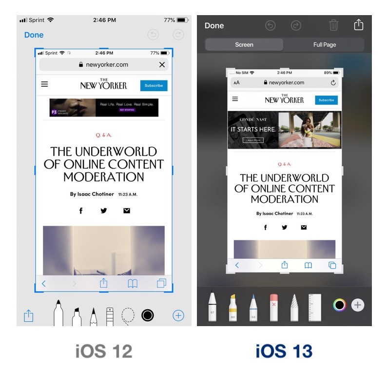 Comparación iOS 12 vs iOS 13: estas son algunas de las diferencias entre ambas versiones