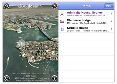 Google Earth para iPhone actualizada a la versión 2.0