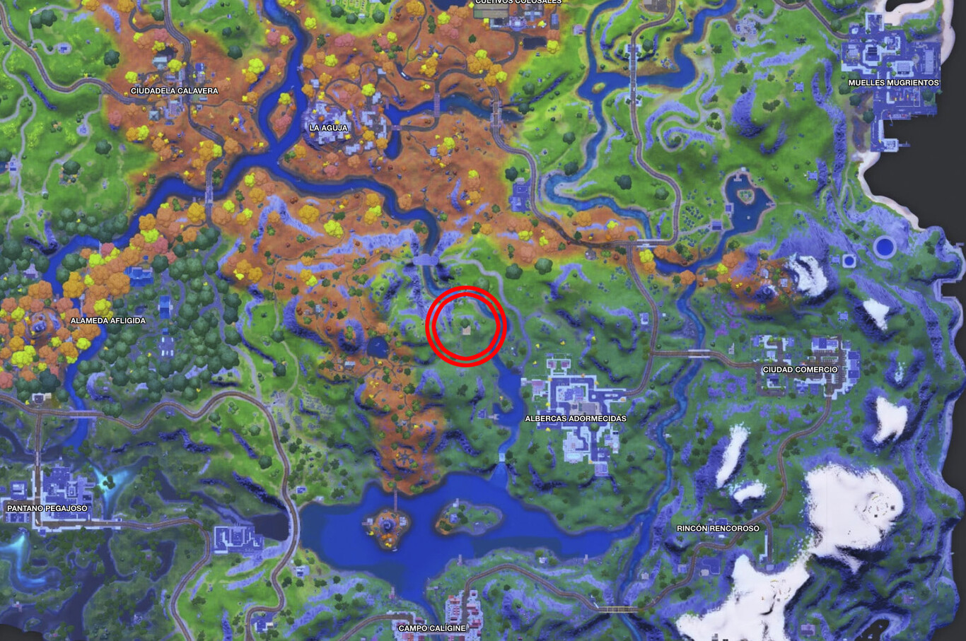 Where is Kill Shot on the Fortnite map - Padeye