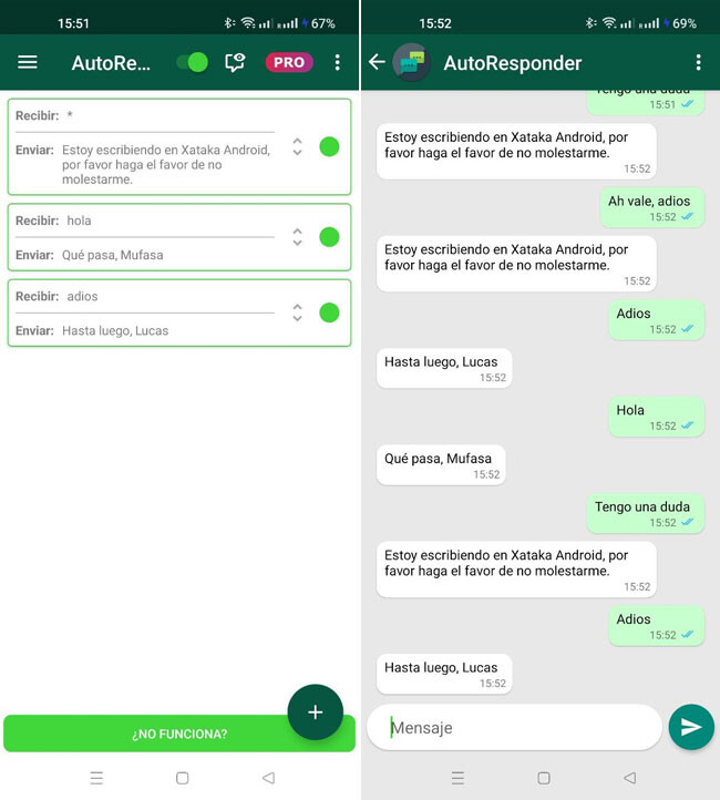 Cómo tener las respuestas automáticas de WhatsApp Business en WhatsApp normal