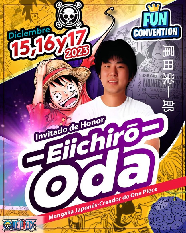 Fun Convention 2023 anuncia a Eiichiro Oda, creador de One Piece, como ...