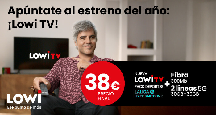 Lowi TV ya está aquí. Y llega con más de 100 canales, fútbol y un ...
