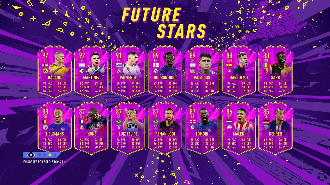 Guía FIFA 20: Equipo Future Stars 2. Todas las cartas de futuras ...
