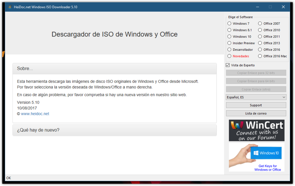 Con esta herramienta puedes bajar todos los ISOs oficiales de Windows y ...