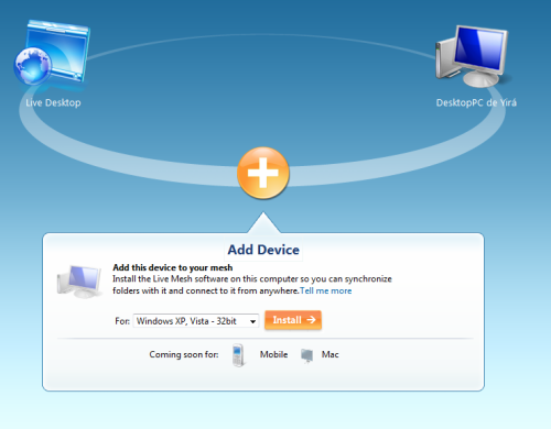 Live Mesh: Funcionamiento en Windows