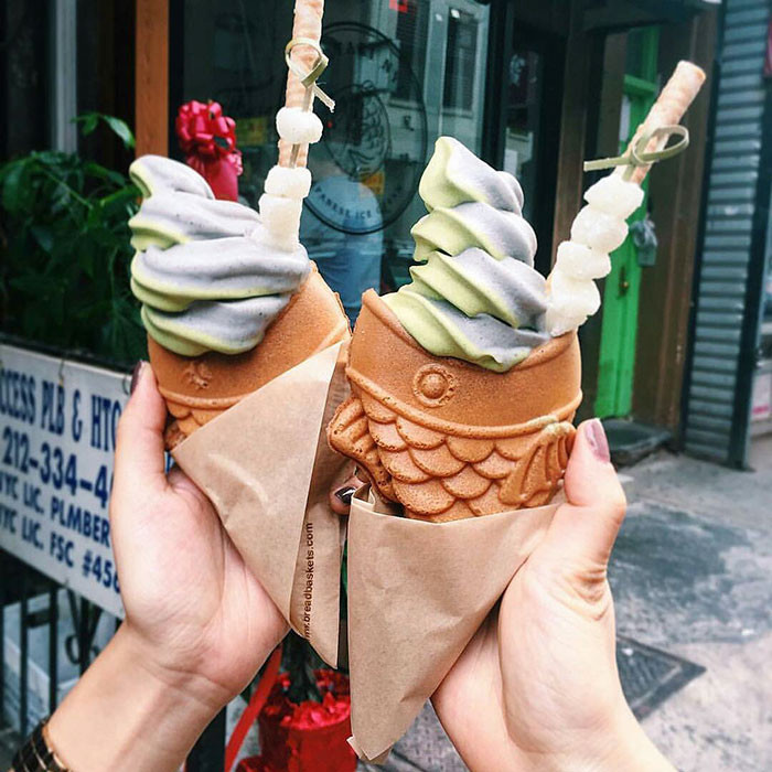 Taiyaki, los conos de helado más increíbles del momento