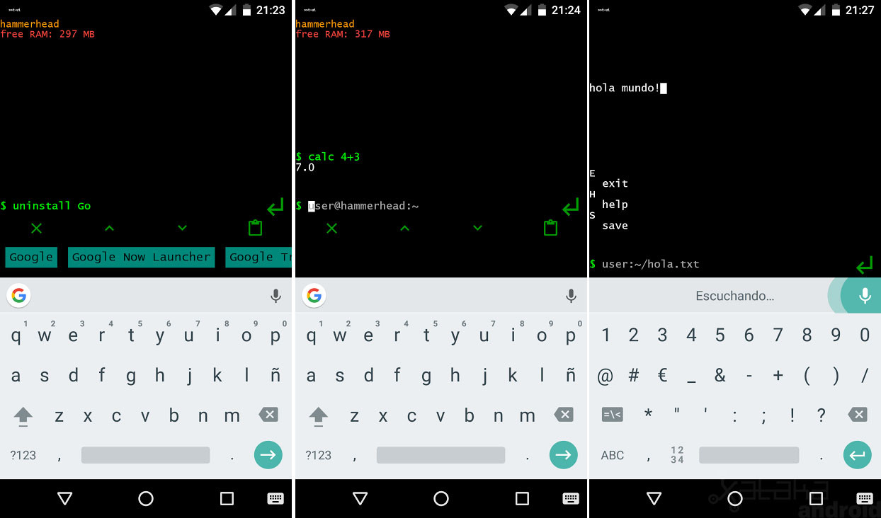 La interfaz de línea de comandos de Linux llega a Android con este ...