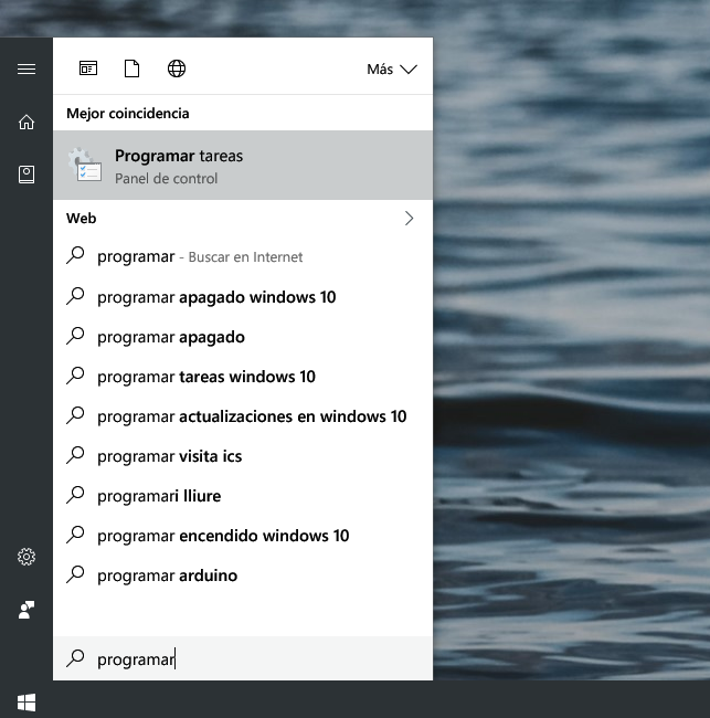 Cómo programar tareas en Windows 10