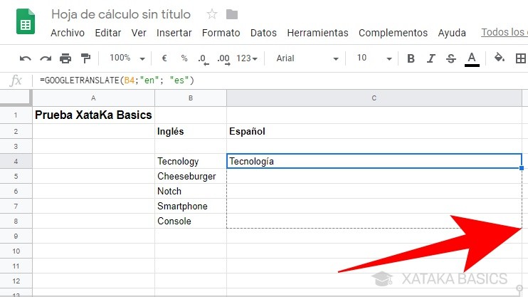Cómo usar Google Translate automáticamente en las hojas de cálculo de ...