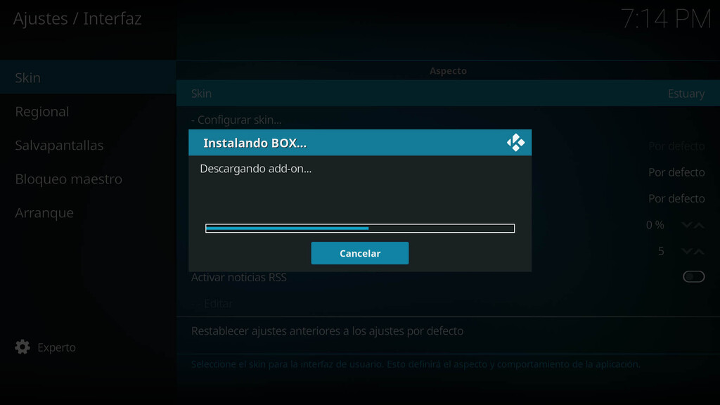 Cómo personalizar el aspecto de Kodi en Android TV cambiando el diseño de la pantalla