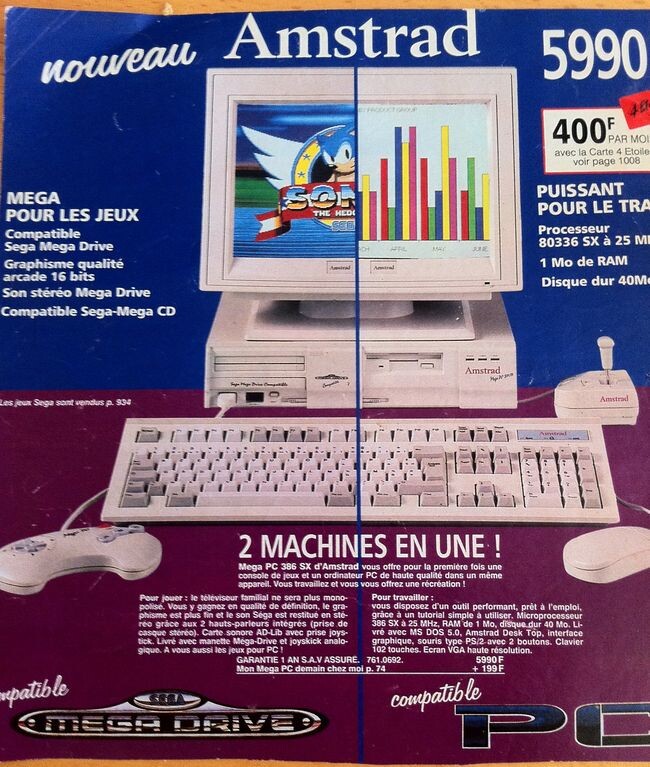 Amstrad Mega PC: así fue el lujoso híbrido que mezclaba un ordenador personal con la mítica ...