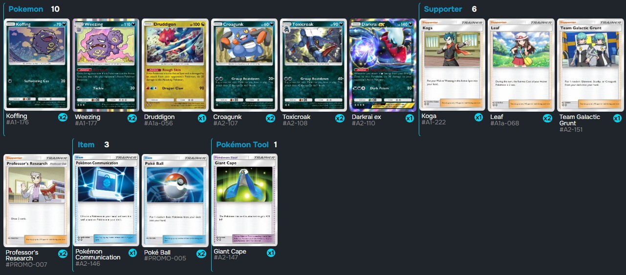 Este es el mejor Mazo de Darkrai Ex en Pokémon TCG Pocket - JCC Pokémon ...