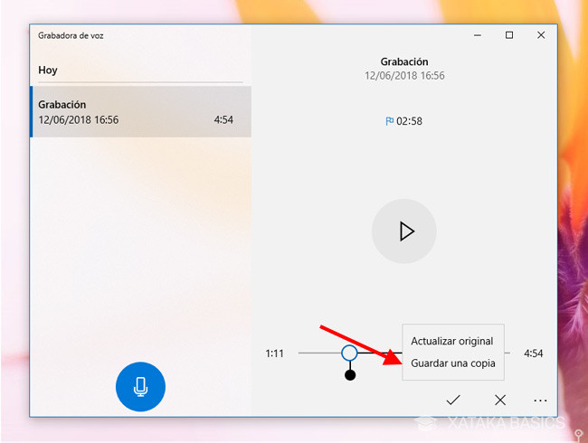 Cómo grabar un clip de voz con la grabadora de Windows 10
