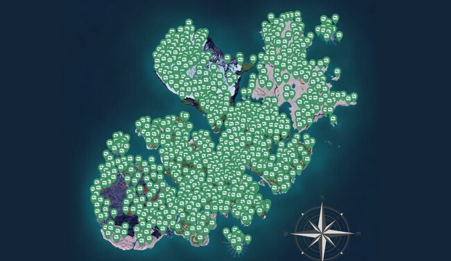 Mapa interactivo de Palworld, ubicación de todas las torres, biomas ...