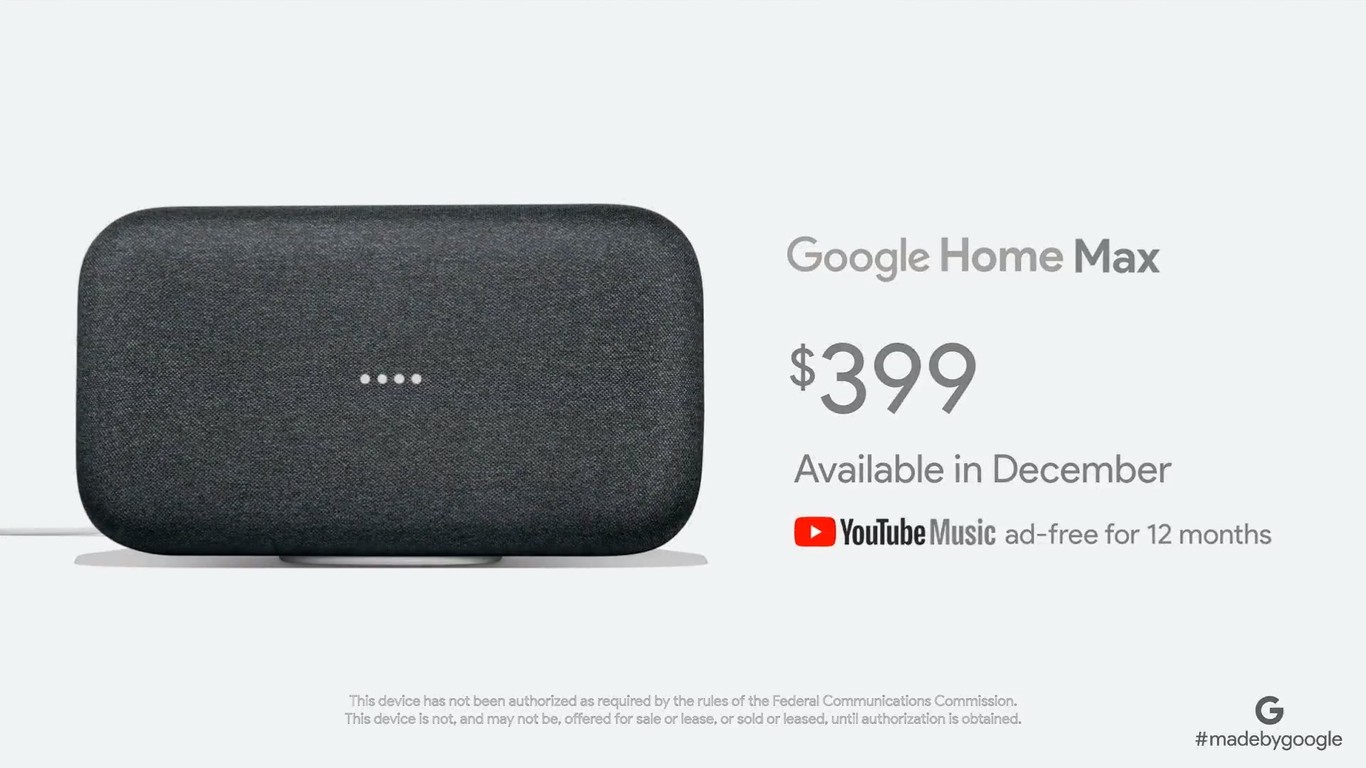 Google Home Max: características, precio y ficha técnica