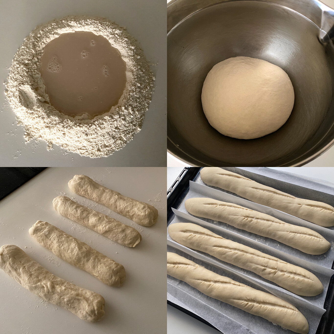 Pan de barra casero, receta de cocina fácil, sencilla y deliciosa