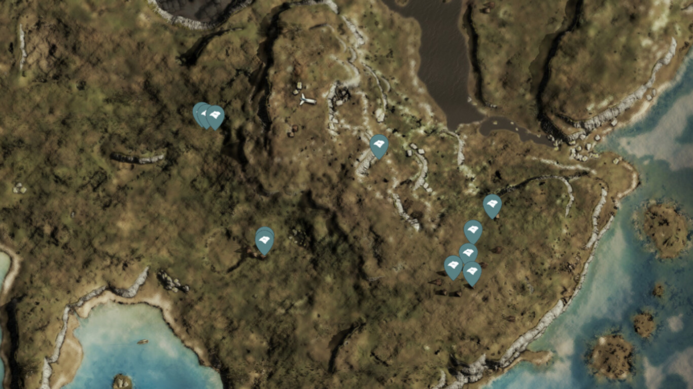 Mapa interactivo de The Forest para localizar todos los recursos ...