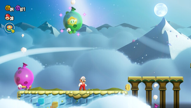 Globoinks sobre las arenas blancas al 100% en Super Mario Bros. Wonder ...