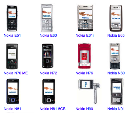Clasificación de los móviles de Nokia