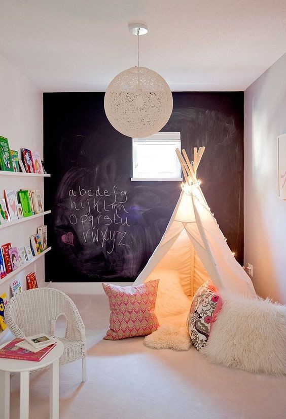 17 ideas para colocar una pared de pizarra en casa