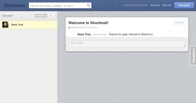 Shortmail, otro intento para evolucionar el correo electrónico