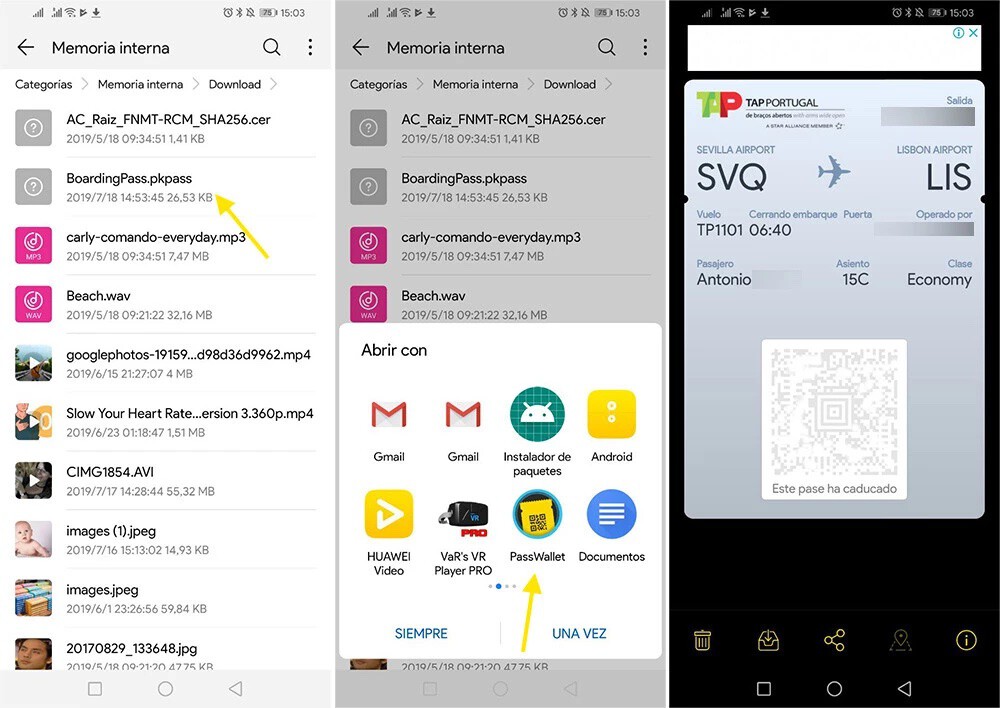 How to Open Passbook Pkpass Files on Android