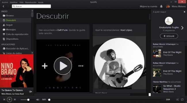 Un paseo por la nueva interfaz de Spotify