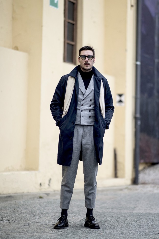 El mejor streetstyle de la semana: cómo combinar un traje gris para que ...