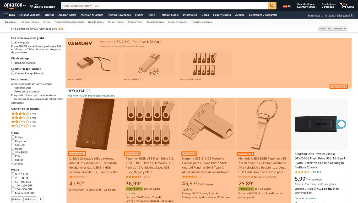 Adiós a encontrar en Amazon lo que buscabas a la primera: ya gana más ...