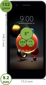 Catálogo smartphones LG 2018