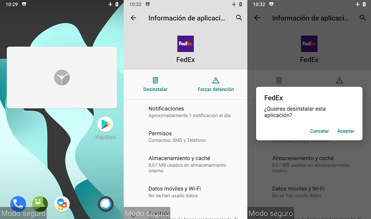 Cómo desinstalar la app falsa de FedEx si has caído en la estafa del ...