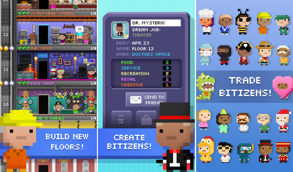 Tiny Tower regresa a Android para celebrar su 5º aniversario