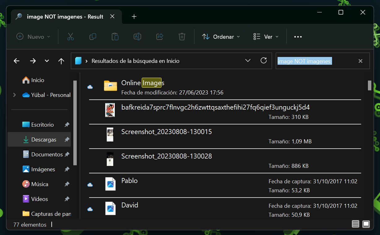 Cómo buscar archivos en Windows 11 con sus filtros y operadores de búsqueda