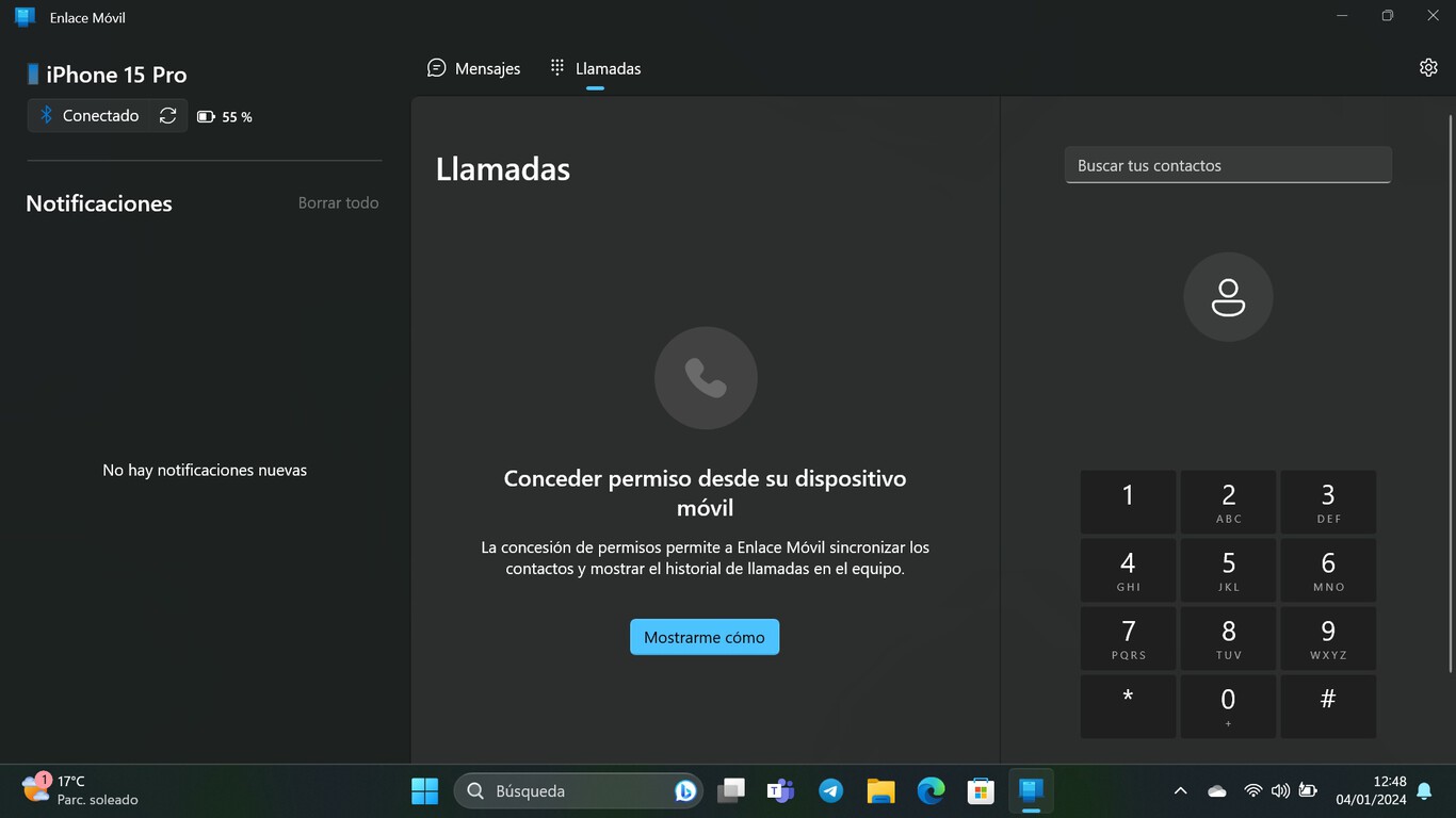 Cómo hacer llamadas desde Windows con tu móvil Android o tu iPhone